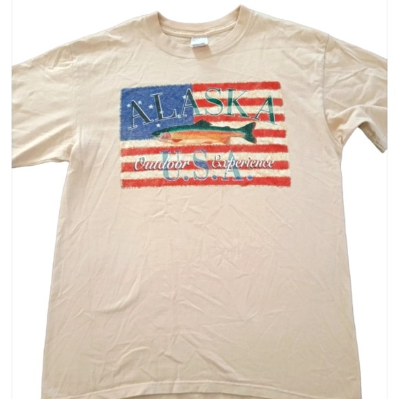 Anvil | Shirts | Vintage Red Anvil Alaska Tee | Poshmark